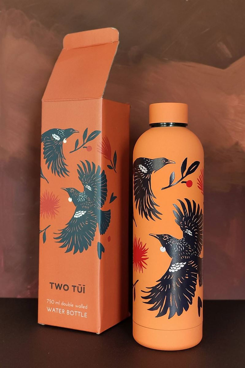 Wolfkamp & Stone – Tui - Double Walled Water Bottle – Otago Museum Shop
